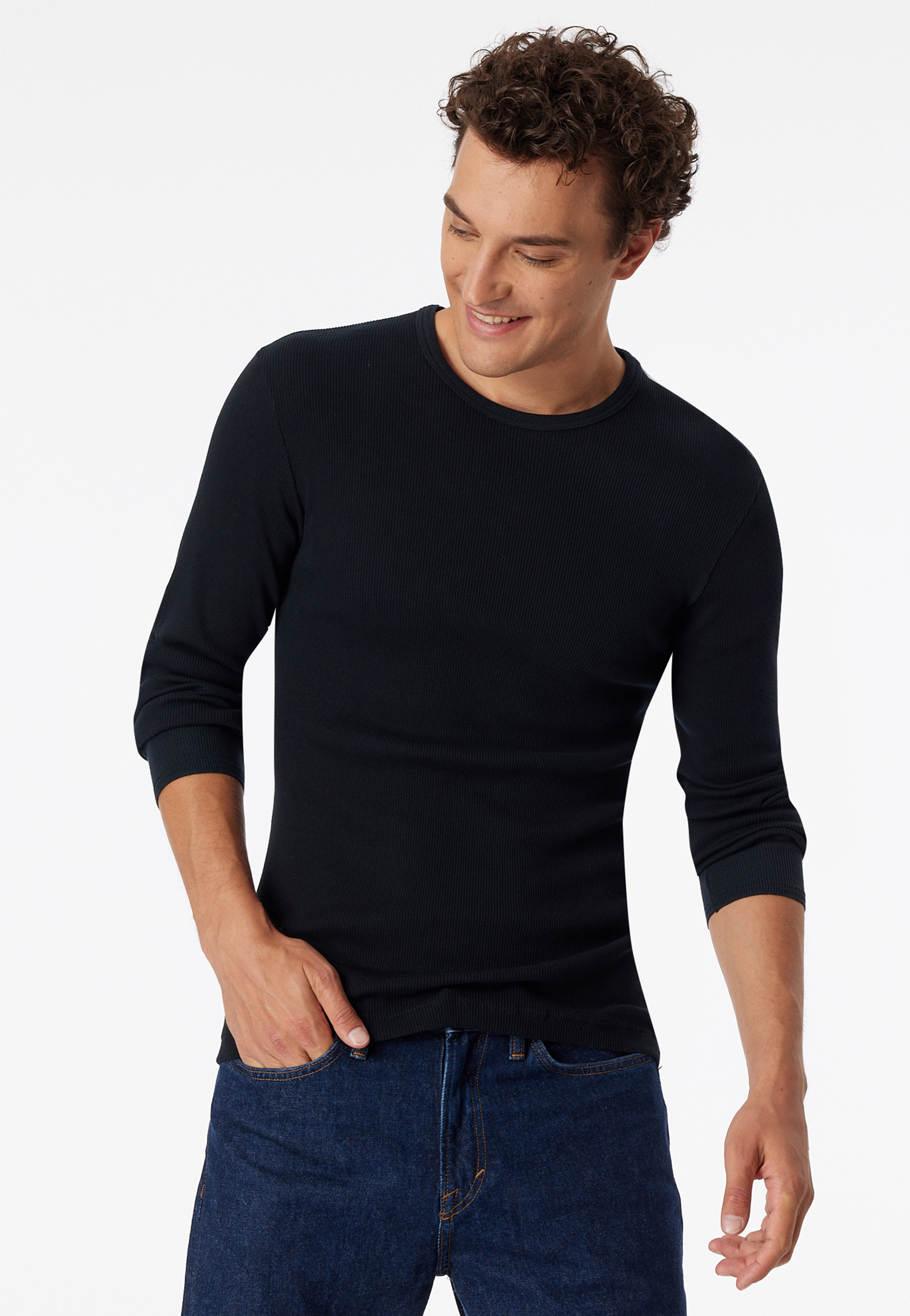 Shirt langarm schwarz - Revival Friedrich | SCHIESSER