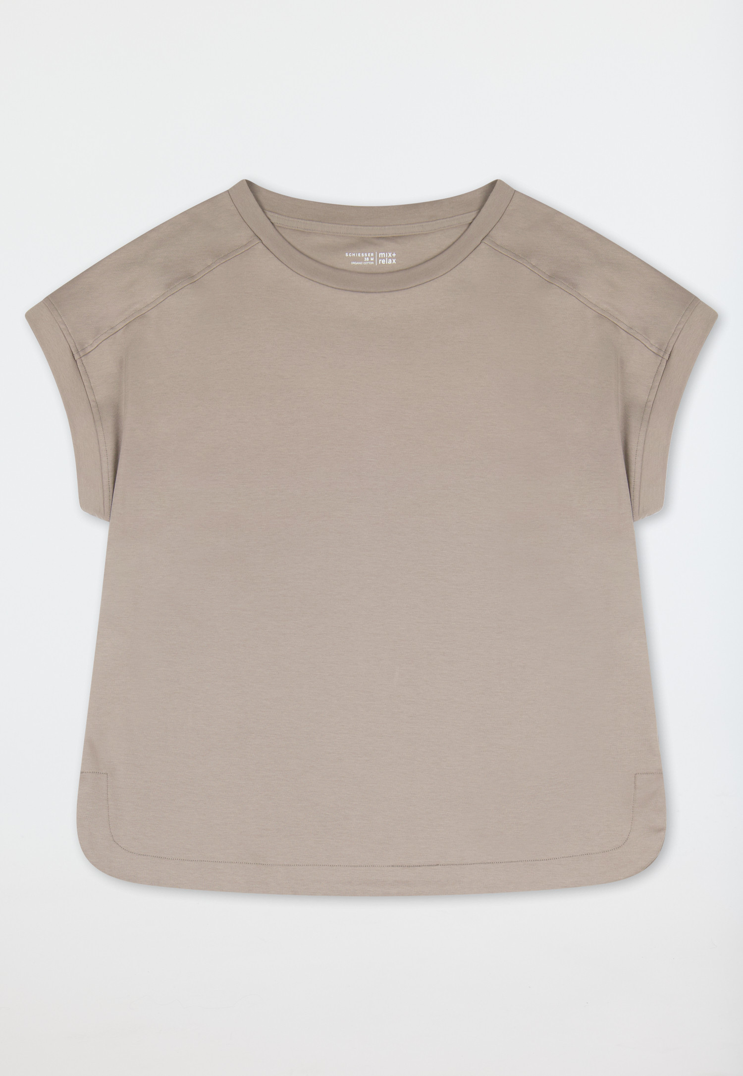 Shirt kurzarm merzerisierter Interlock clay - Mix+Relax | SCHIESSER