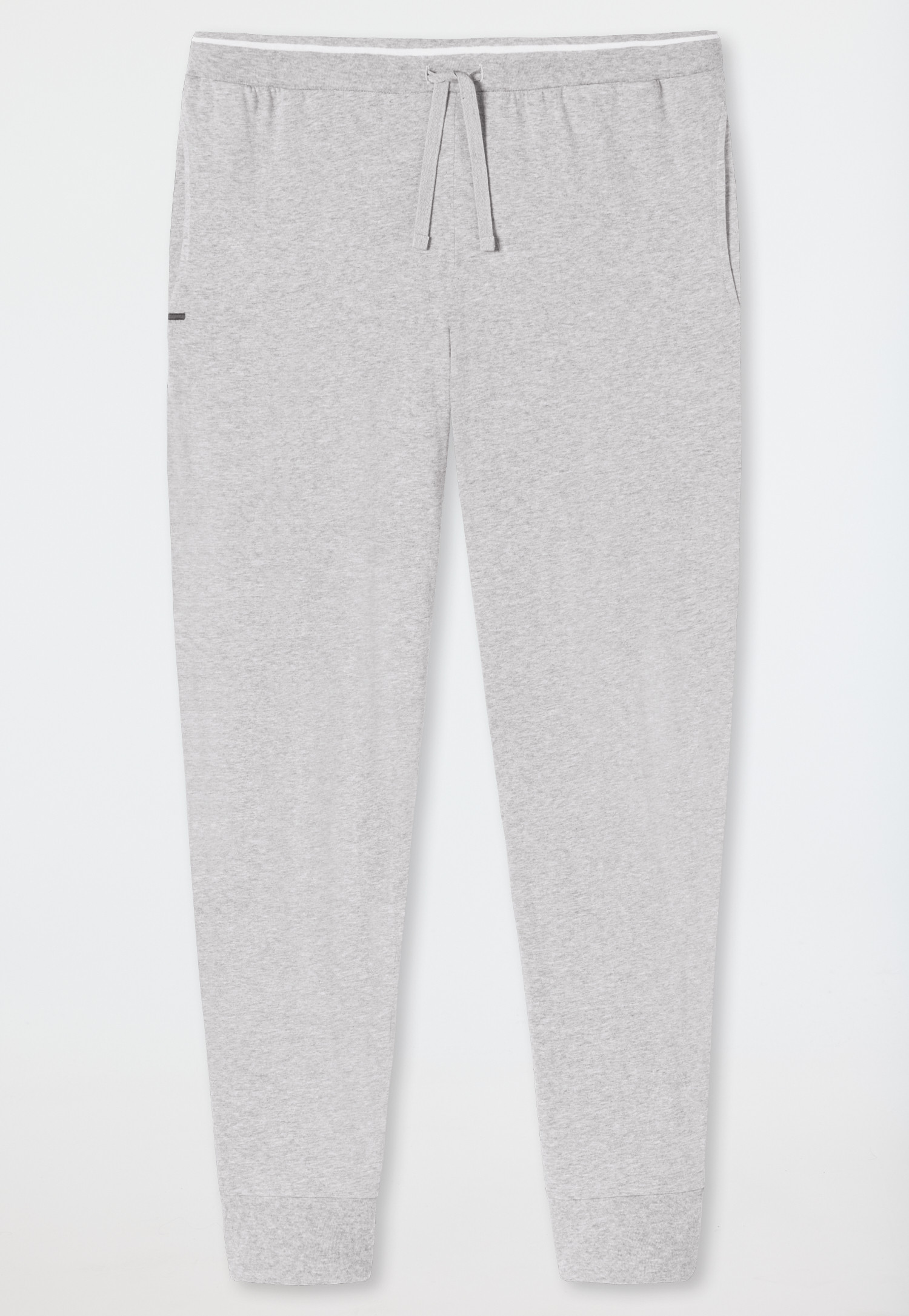 Hose lang Bündchen grau meliert - Mix+Relax | SCHIESSER