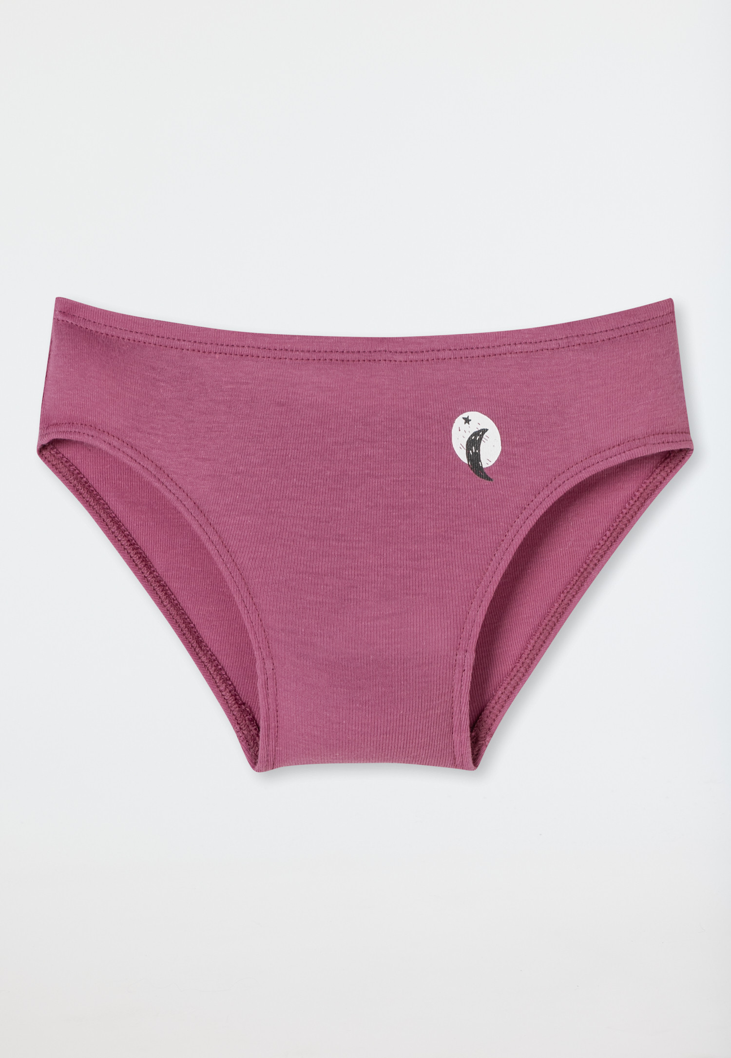 Briefs Fine rib Moon print mauve - Fine rib Modal | SCHIESSER