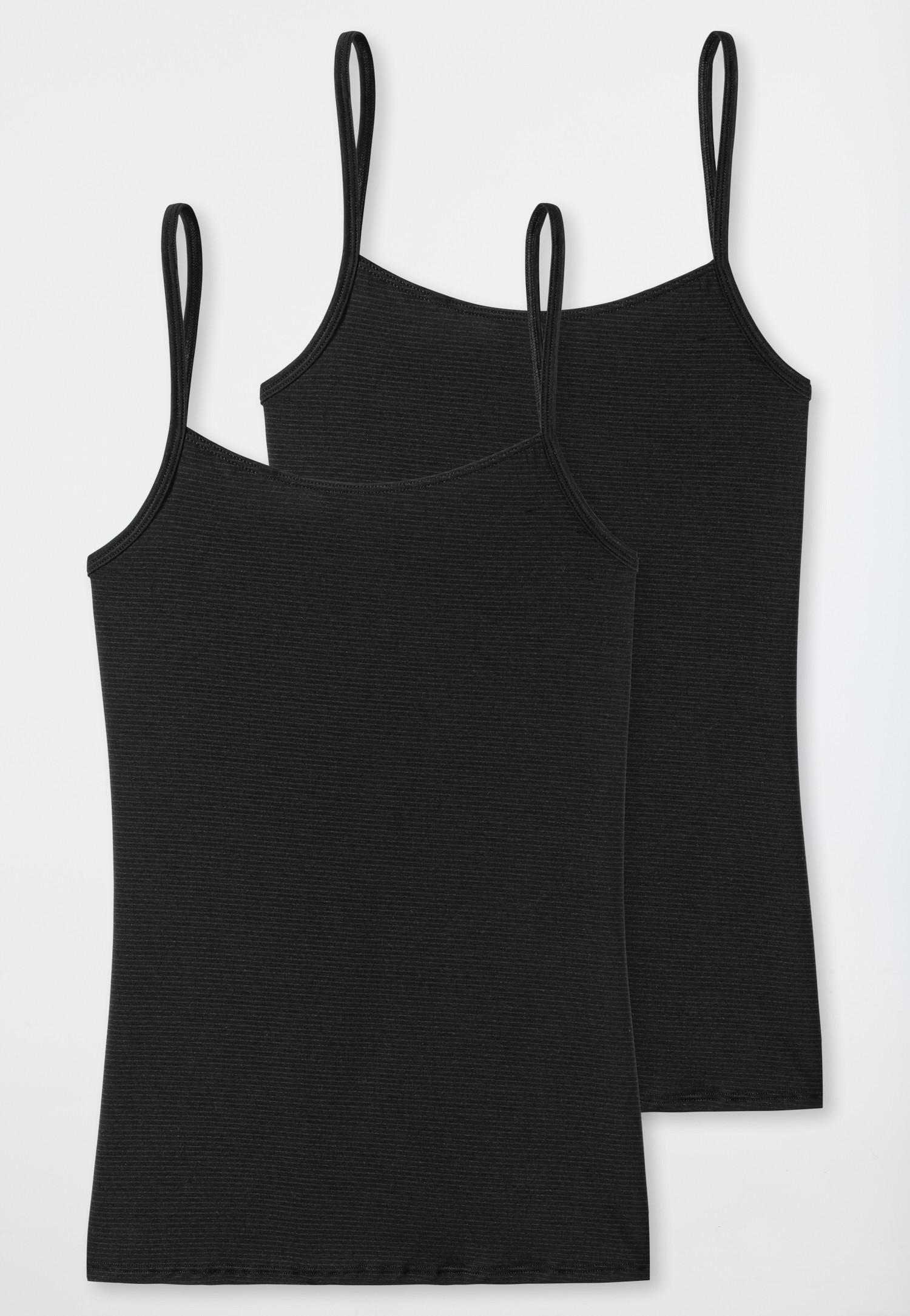 Spaghetti strap tops 2-pack black - Modal Essentials | SCHIESSER