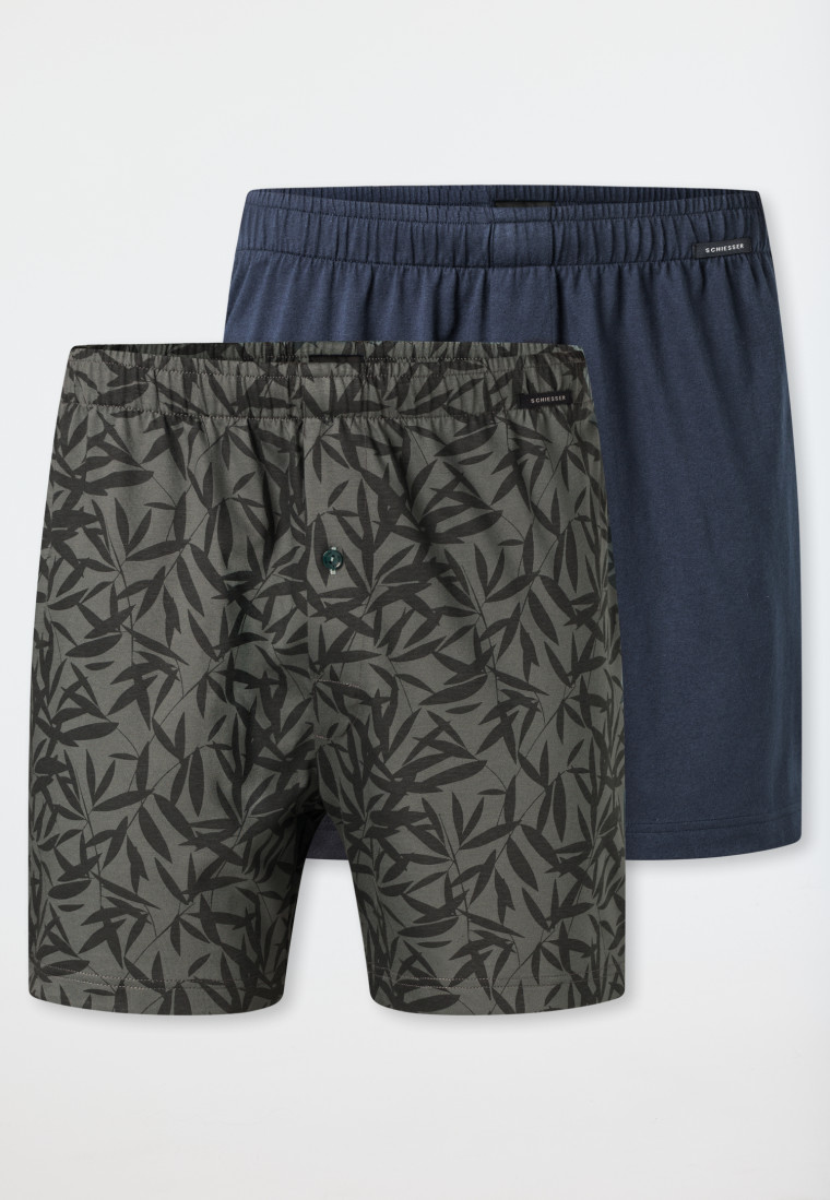 Boxer shorts 2-pack jersey plain/ patterned - Boxer shorts multipacks ...
