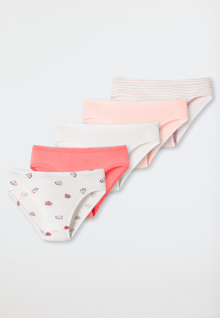 Slipjes 5-pack streepjes lieveheersbeestje multicolor - 95/5 | SCHIESSER