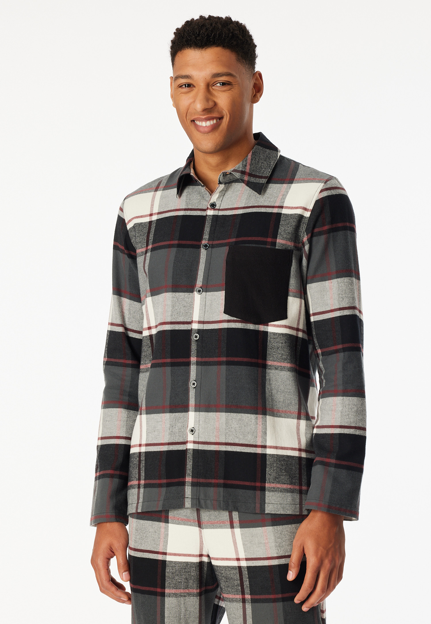 Overhemd lange mouwen flanel ruitjes multicolour - Mix+ Relax | SCHIESSER