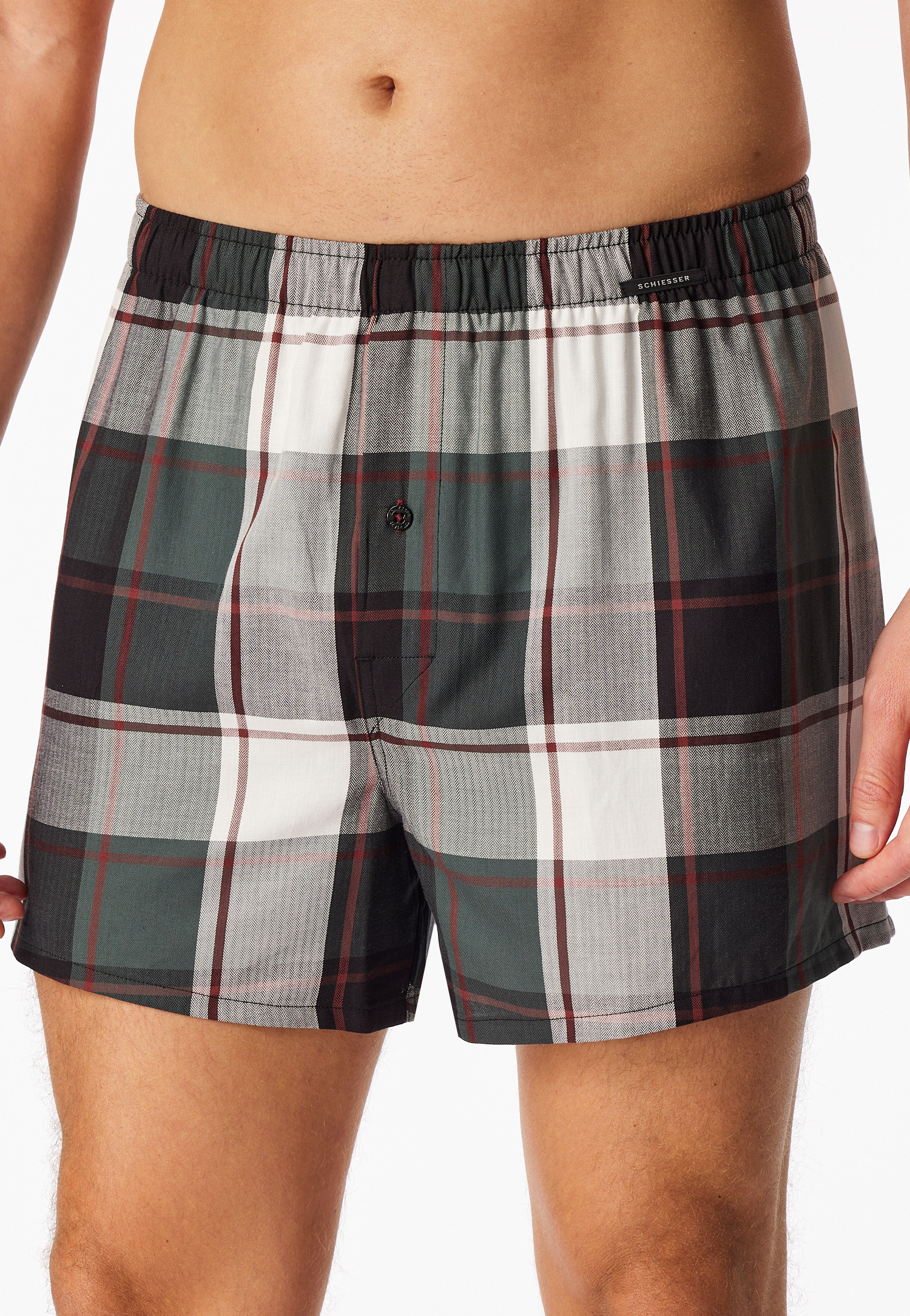 Boxer shorts 2-pack woven fabric multi-colored patterned - Boxer shorts ...