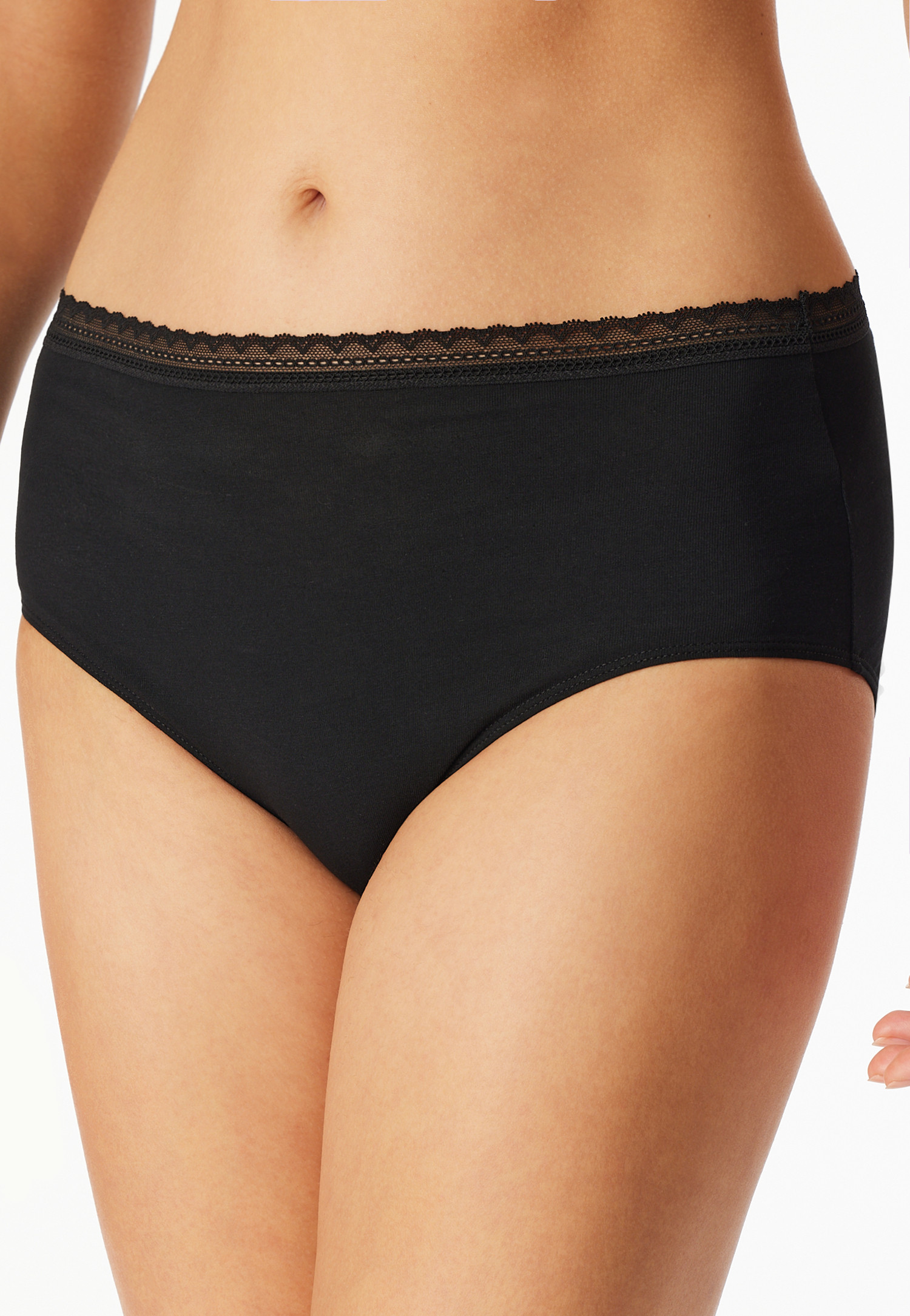 Midi-Slips 3er-Pack Spitze schwarz - Modern Multipacks | SCHIESSER