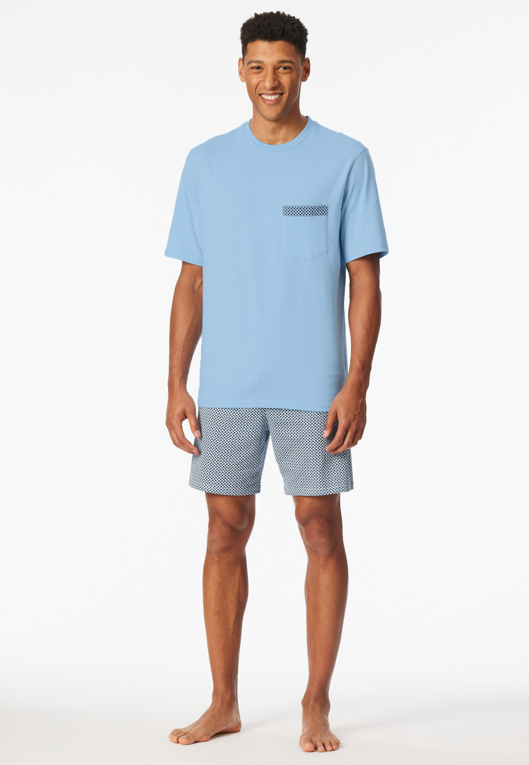 Schlafanzug kurz Organic Cotton Karos air - Comfort Nightwear | SCHIESSER
