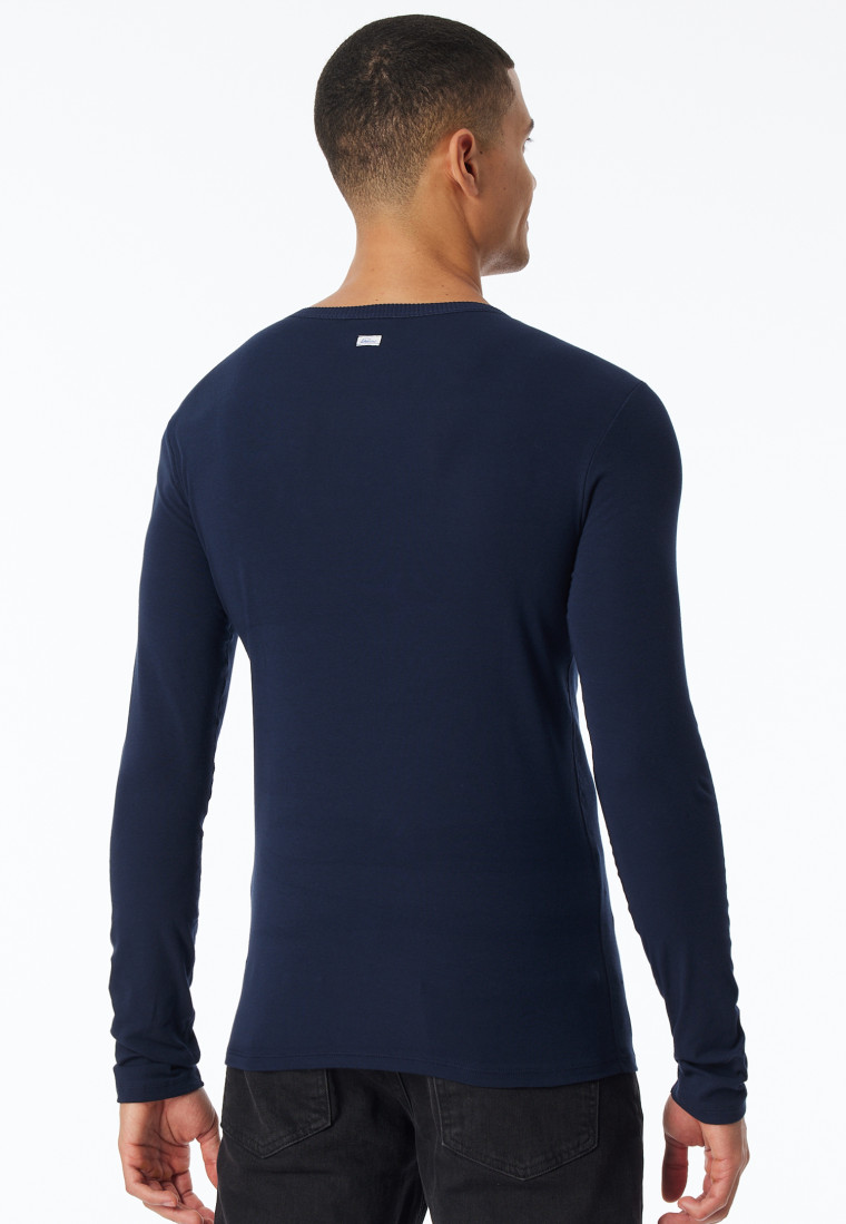 Dark blue long-sleeved shirt - Revival Ludwig | SCHIESSER