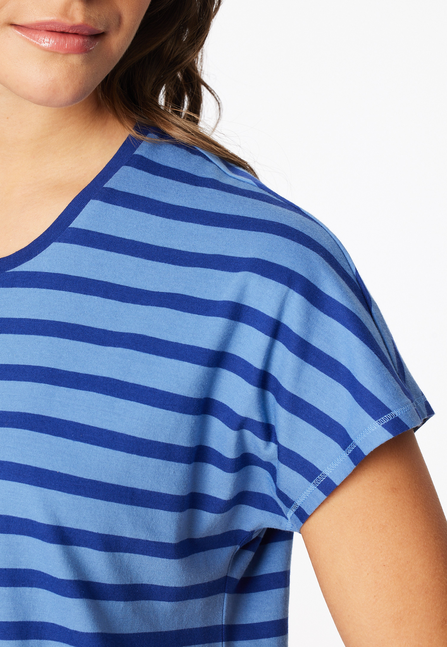 Short pyjamas striping aqua - Casual Essentials | SCHIESSER